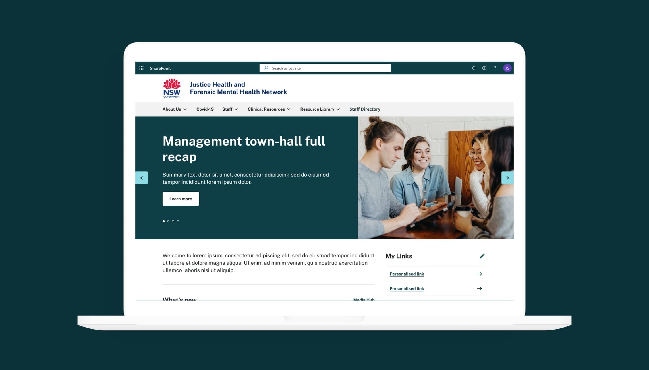 NSW Justice Health | Site by Webcoda Digital Agency